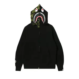 A BATHING APE Detachable Shark Full-zip Hoodie - Black