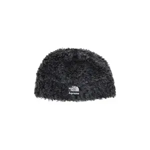 Supreme X The North Face High Pile Fleece Beanie - Black