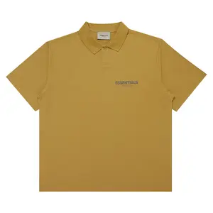 Fear Of God Short-sleeve Polo 'amber - Yellow