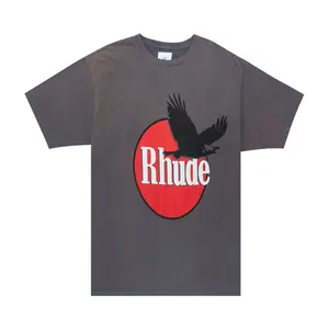 Rhude Eagle Logo Tee - Grey