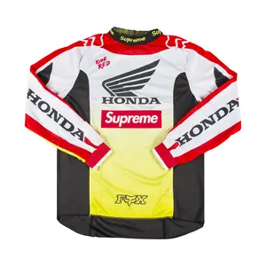 Supreme X Honda X Fox Racing Moto Jersey - Red
