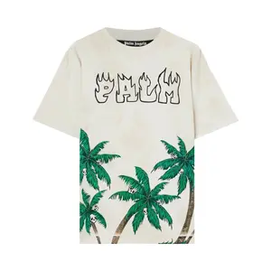 Palm Angels Palms And Skull Vintage Tee - White