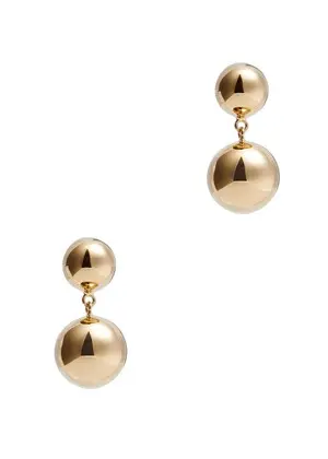 RZ STUDIO LIE STUDIO The Caroline 18kt Gold-Plated Drop Earrings