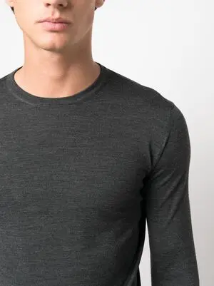 GOES BOTANICAL Crew-neck Merino-wool Jumper - Grey