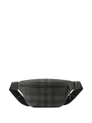 Burberry Cason Checked Belt Bag - Black
