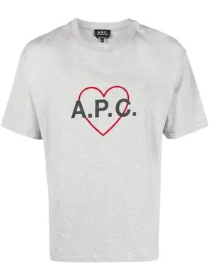A.p.c. Heart Logo Cotton T-shirt