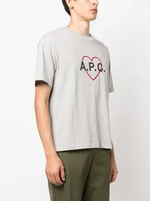 A.p.c. Heart Logo Cotton T-shirt