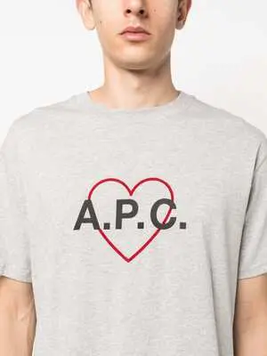 A.p.c. Heart Logo Cotton T-shirt