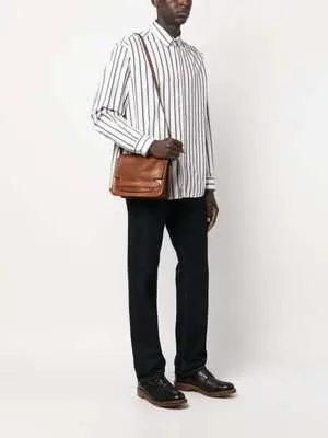 THE BRIDGE Lucrezia Leather Crossbody Bag - Brown