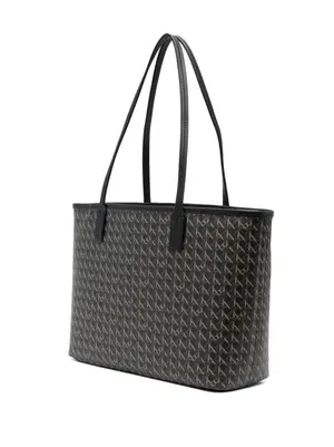 Tory Burch Monogrammed Logo Tote - Black