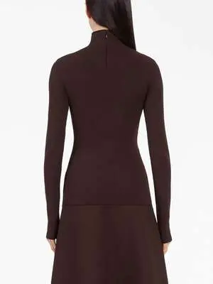 FERRAGAMO Roll-neck Cashmere-blend Jumper - Brown