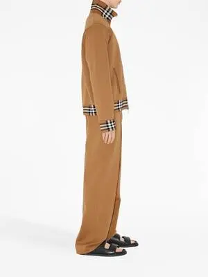 Burberry Check-trim Joggings Trousers - Neutrals
