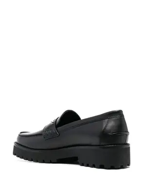Zadig&Voltaire Wings-plaque Leather Loafers - Black