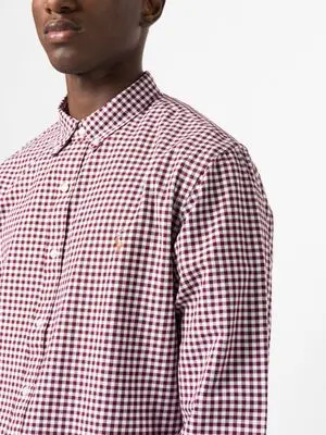 Polo Ralph Lauren Logo-embroidered Check-print Shirt - Red