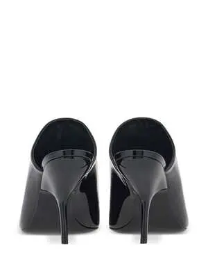 FERRAGAMO Open-toe High-heel Leather Sandals - Black