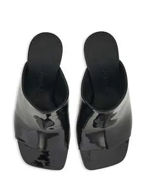 FERRAGAMO Open-toe High-heel Leather Sandals - Black