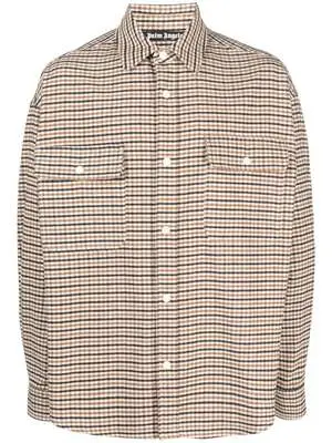 Palm Angels Plaid-checked Button-up Shirt