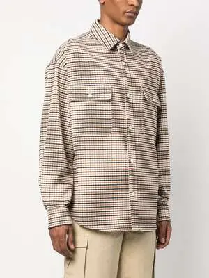 Palm Angels Plaid-checked Button-up Shirt