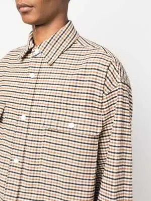 Palm Angels Plaid-checked Button-up Shirt