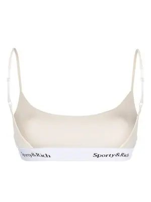 SPORTY & RICH Logo-underband Bandeau Bra