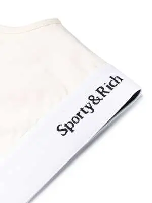 SPORTY & RICH Logo-underband Bandeau Bra