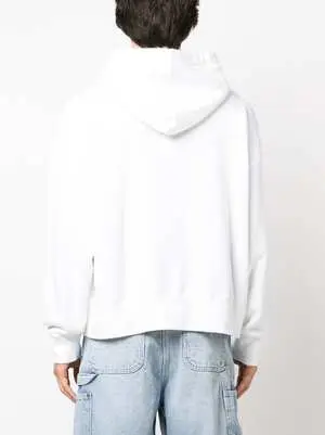 Palm Angels Palm Tree-print Hoodie - White