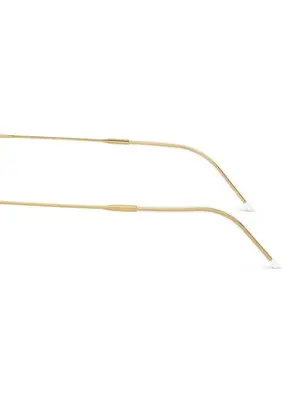 Ray-ban Reverse Collection Double-bridge Pilot Sunglasses - Gold