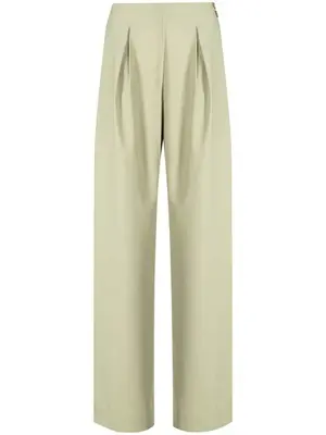 REJINA PYO Reine Pleated Tailored Trousers - Green