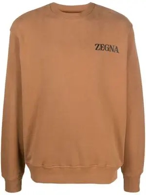 Zegna Logo-embossed Cotton Sweatshirt