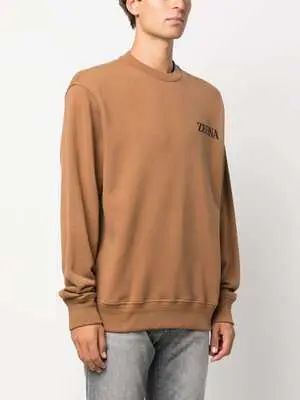 Zegna Logo-embossed Cotton Sweatshirt