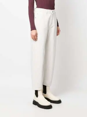 MOORER Mid-rise Cropped Trousers