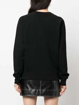 Zadig&Voltaire Logo-embroidered Organic-cotton Sweatshirt - Black