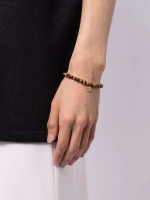 SYDNEY EVAN 14kt Yellow Gold Tiger Eye Charm Bracelet
