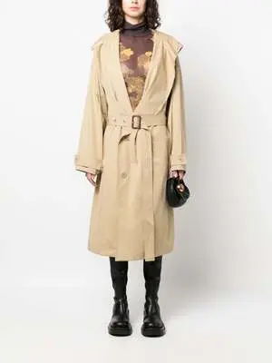 JW Anderson Hooded Double-breasted Trench Coat