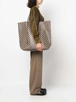 BY MALENE BIRGER Abigail Printed Tote Bag - Brown