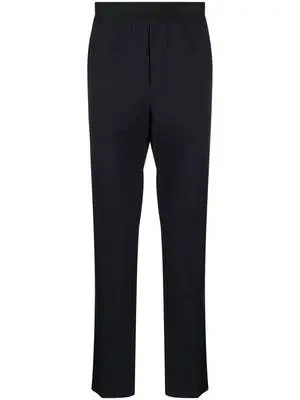 MSGM Logo-waistband Trousers - Blue