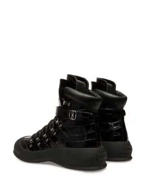 Bally Clyff Crocodile-embossed Boots