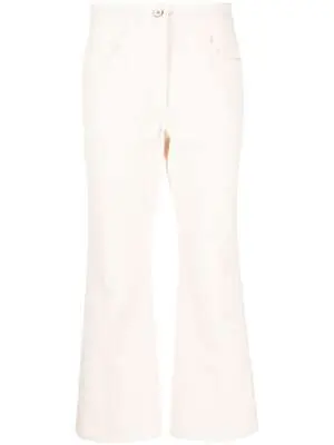 JIL SANDER Pressed-crease Flared Trousers