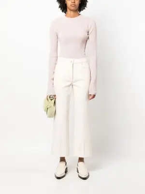 JIL SANDER Pressed-crease Flared Trousers