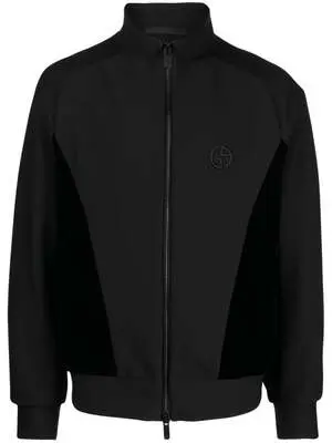 Giorgio Armani Logo-embroidered Zip-up Jacket