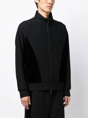Giorgio Armani Logo-embroidered Zip-up Jacket