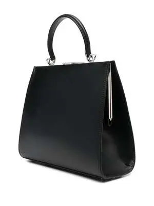 ARMARIUM Logo-plaque Leather Tote Bag - Black