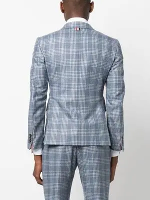 Thom Browne Check-print Wool-cashmere Suit Jacket