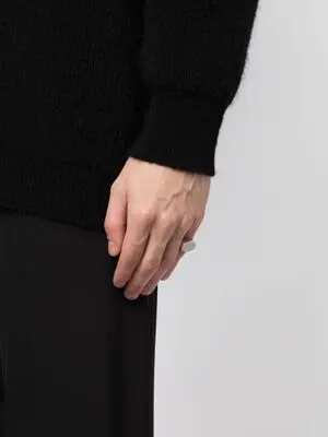 Tom Wood Ivy Sterling Signet Ring - Silver