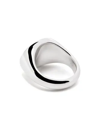 Tom Wood Ivy Sterling Signet Ring - Silver