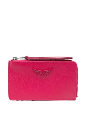 Zadig&Voltaire Logo-plaque Leather Wallet - Pink