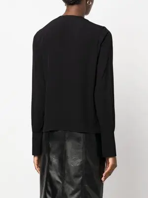 Patrizia Pepe Fly-buckle Neckline Blouse