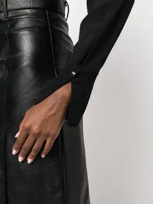 Patrizia Pepe Fly-buckle Neckline Blouse
