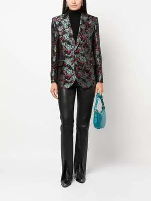 Zadig&Voltaire Floral Jacquard Single-breasted Blazer