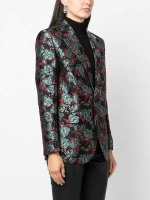 Zadig&Voltaire Floral Jacquard Single-breasted Blazer